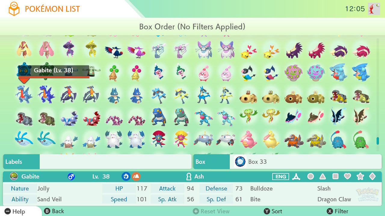 Pokemon Diamond Pokedex